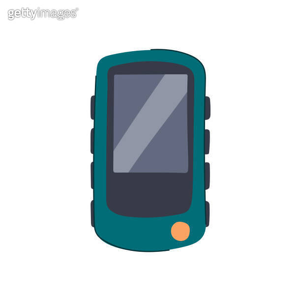 hand handheld gps cartoon vector illustration 이미지 (1909909489) - 게티이미지뱅크