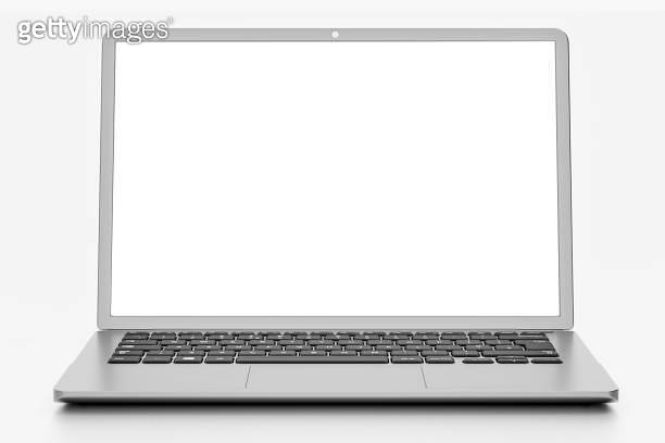 Modern thin frame realistic laptop, notebook or ultrabook mockup for ...