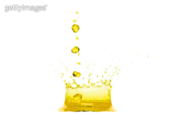 Lemon Juice beverage crown Water splash on object to create shape form ...