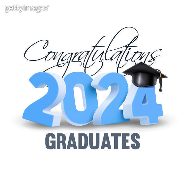Congratulations Graduates Class 2024 Design Template (2148618451) - 게티이미지뱅크