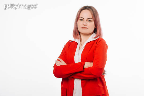 Stylish and Confident Young Woman Standing in a Powerful Pose with ...