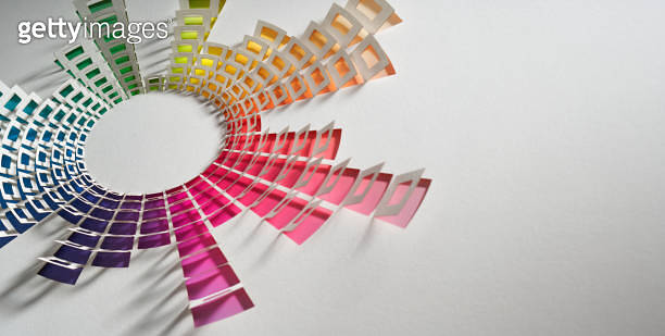 Colorful Circular Paper Art Depicting an Abstract Radial Audio Spectrum ...
