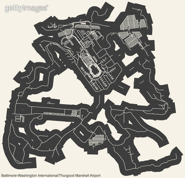 Terminals layout plan of the BALTIMORE/WASHINGTON INTERNATIONAL AIRPORT ...
