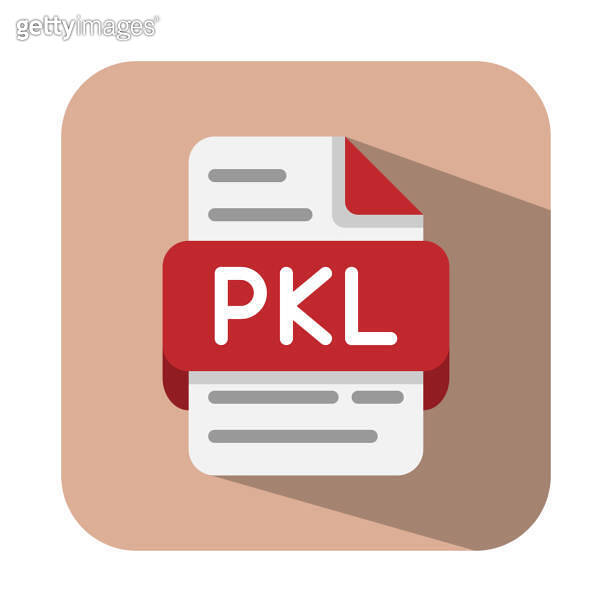 Pkl file document database flat icons. type, extension, symbol icon ...