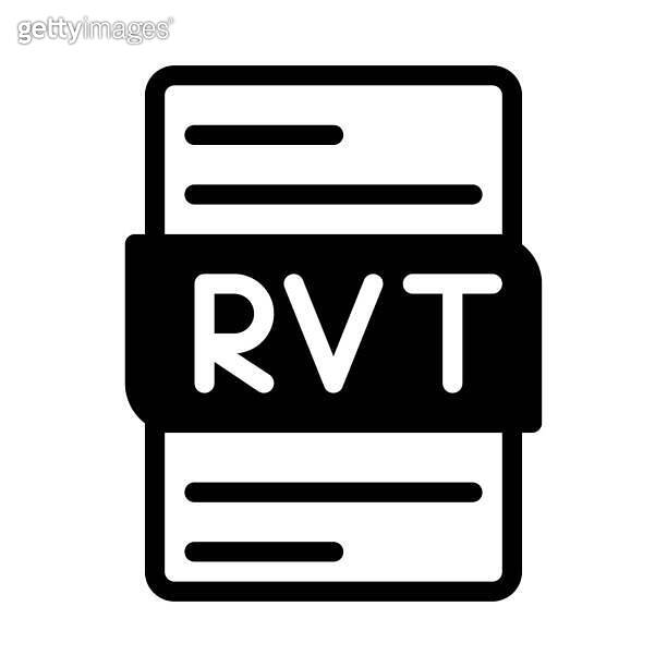Rvt File Type Icon. Files document graphic design. with outline style ...