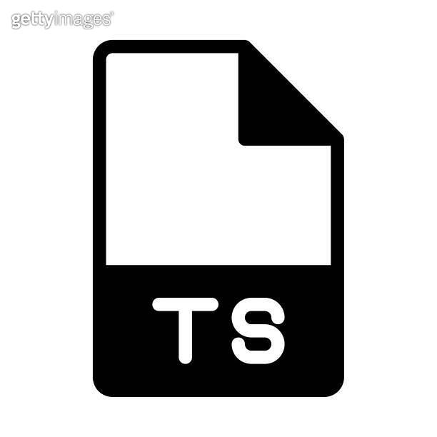 Ts file type icon. document files and folder format symbol icons, in ...