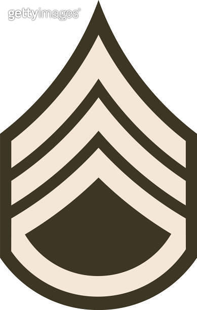 Shoulder pad military enlisted rank insignia of the USA Army STAFF ...