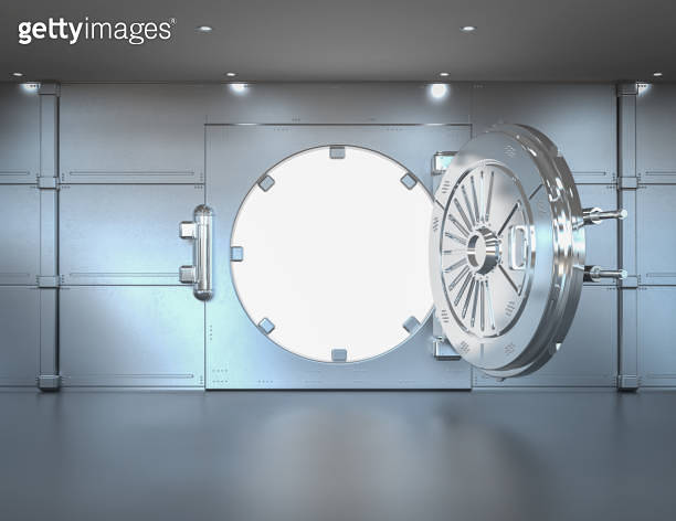 Bank vault opened with deposit boxes inside 이미지 (2126221042) - 게티이미지뱅크