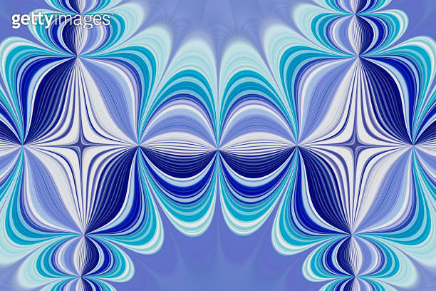 purple and turquoise blue convoluted striped pattern Palr purple and ...