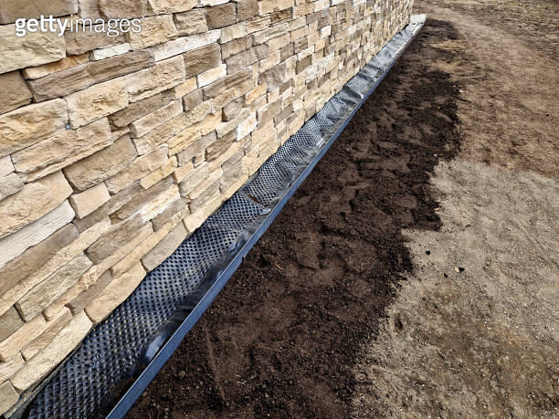 around house it is always necessary to create a gutter path made of ...