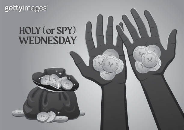 Holy Wednesday is also known as Spy Wednesday (2120107971) 일러스트, 무료 ...