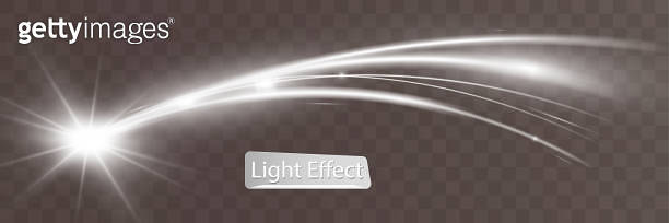 Light white wave shine effect,vector glow line sparkle shine. Silver ...