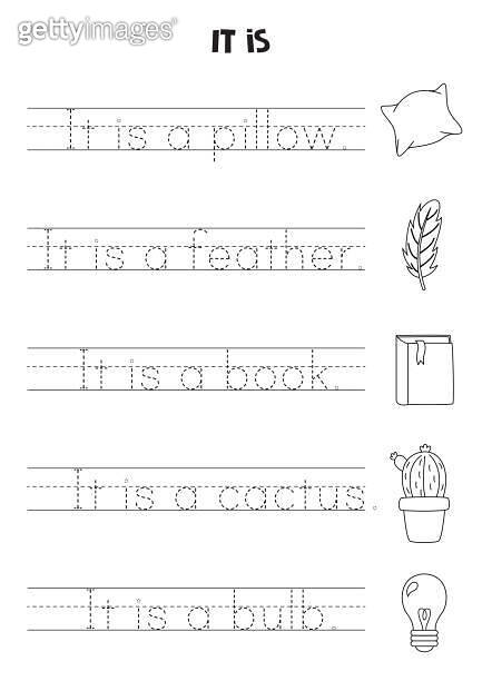 It is worksheet for kids. Black and white educational worksheet ...