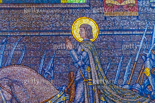 Joan of Arc Mosaic Basilica of Notre Dame Lyon France 이미지 (2076059032 ...