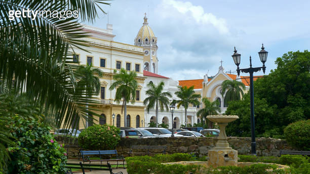 Glimpse of picturesque sightseeing tour through old district of Panama ...