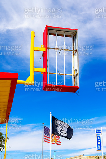 Following Route 66: Empty Sign Board in Seligman, Arizona (2060750636 ...