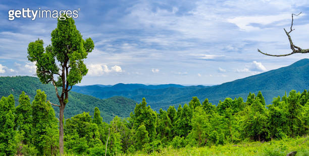 Along Blue Ridge Parkway: Three Ridges Mountain Overlook, Virginia ...