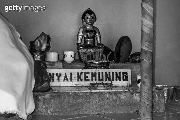 statue of the goddess Kemuning, child of a cleric who spread Islam in ...