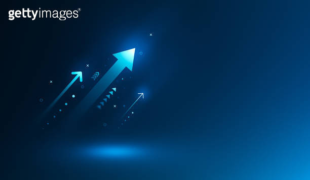 Up arrow business direction symbol on illustration graphic design icon ...