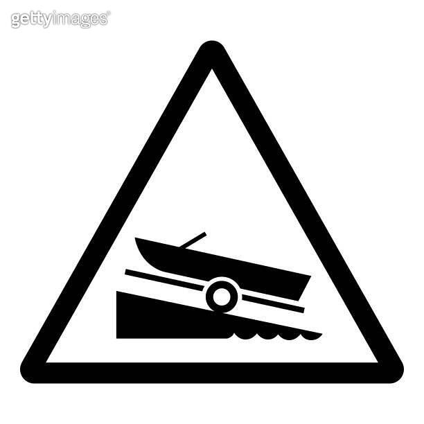 Boat Ramp Symbol Sign, Vector Illustration, Isolate On White Background ...