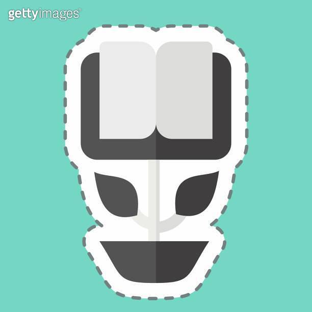 Sticker line cut Botany. related to Ecology symbol. simple design ...