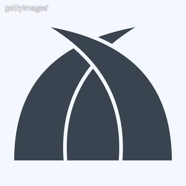 Icon Mombasa Tusks. related to Kenya symbol. glyph style. simple design ...