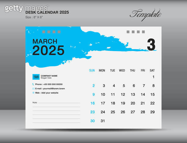 Desk calender 2025 design, March 2025 template, Calendar 2025 template ...