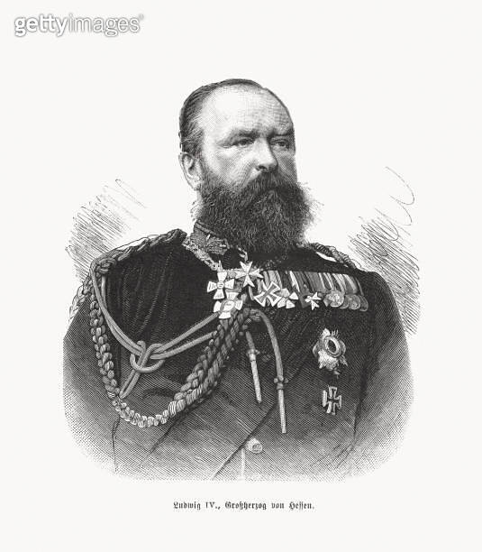 Louis IV, Grand Duke of Hesse (1837-1892), wood engraving, published ...