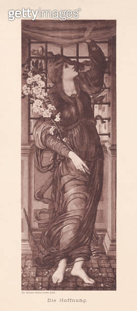 The Hope, painted by Burne-Jones, photogravure, published in 1895 ...