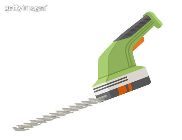 Bush cutter vector illustration isolated on white background 이미지 ...