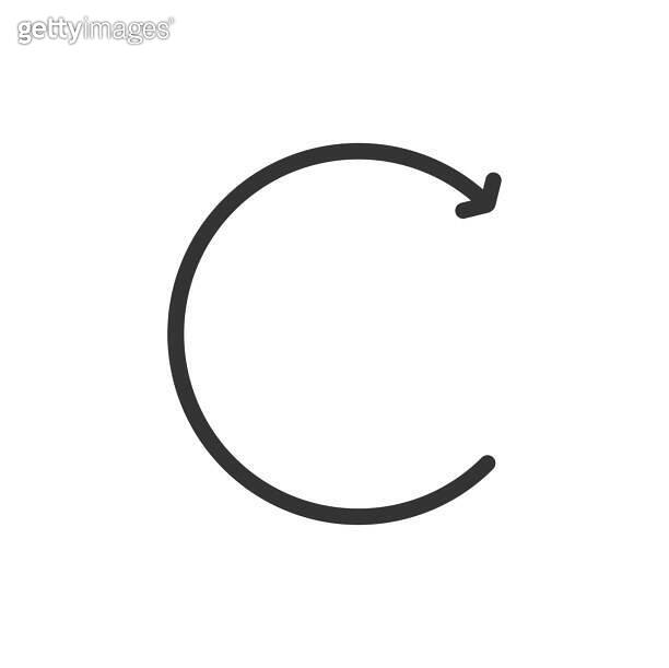 Simple loading sign in the shape of arrow. Loading bar as simple arrow ...