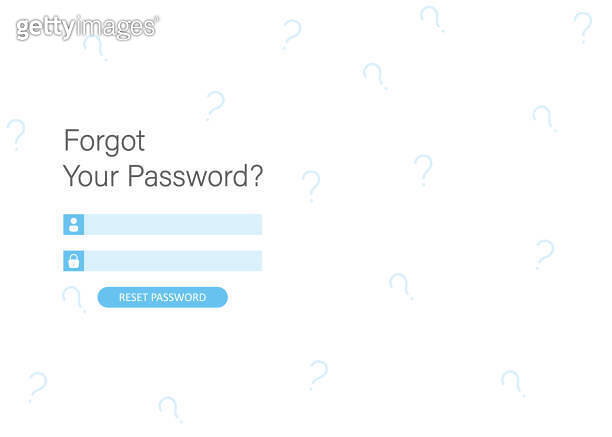 Forgot the password. Concept of forgotten password, key, account access ...
