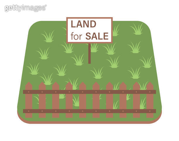 Land for sale vector icon. That tract of land for owned, sale, development, rent, buy. And ...
