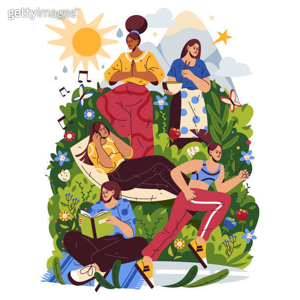 Woman harmony or hobby vector sign. Women activity 이미지 (1990102759 ...