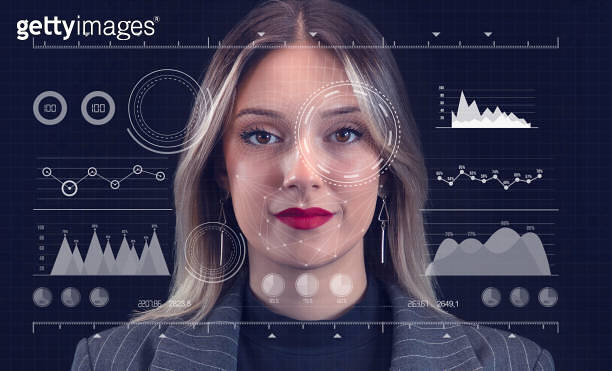 AI (Artificial Intelligence) concept. Deep learning. GUI (Graphical ...