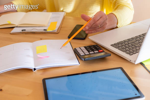 Orderly Person Organizing and Planning Their Agenda. 이미지 (2149346226 ...