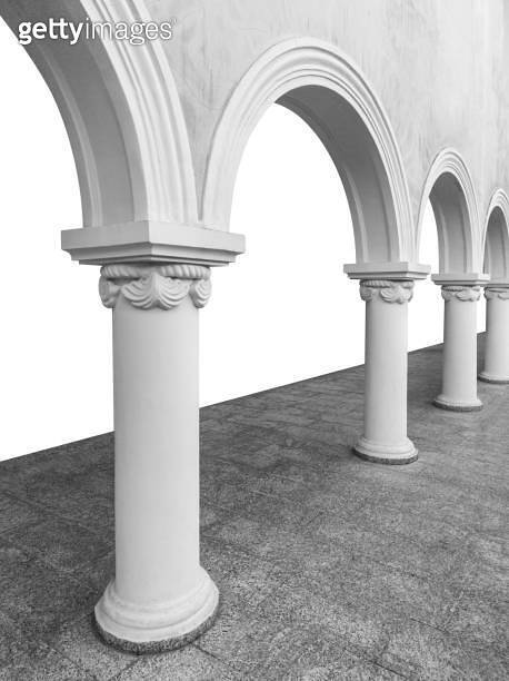 Details, elements, decor of buildings of classical architecture. Cut ...