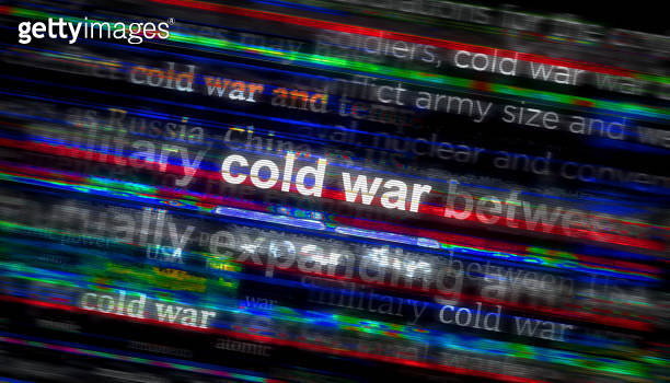 Cold war headline titles media 3d illustration 이미지 (2150002541) - 게티이미지뱅크