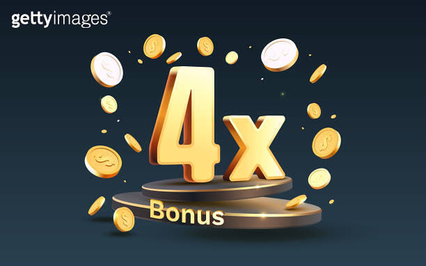 4x winner banner, promotion flyer, prize label. Vector illustration 이미지 ...