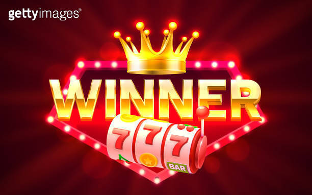 Winner slots icons, slot sign machine, night Vegas. Vector illustration ...