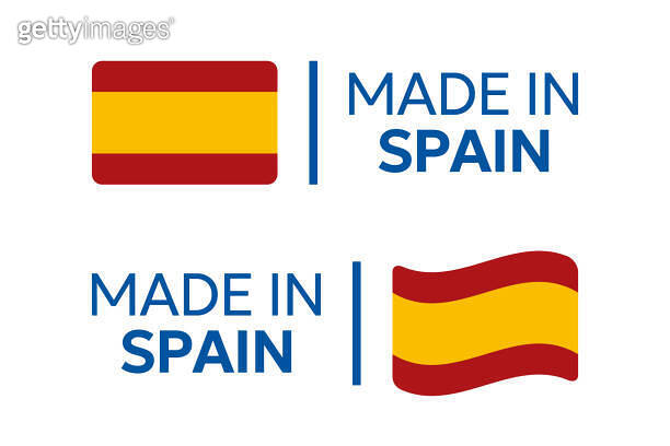 made in Spain labels set, Spanish product icons 이미지 (2042342625) - 게티이미지뱅크