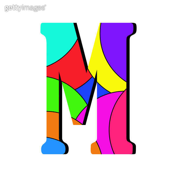 Letter M logo vector art. Abstract colorful letter "M" design vector ...