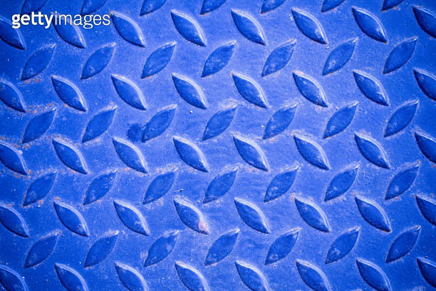 Blue patterned steel surface and rust. 이미지 (2073025503) - 게티이미지뱅크