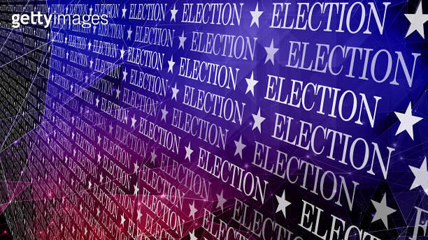 Election text abstract background creative layout displaying symbolic ...