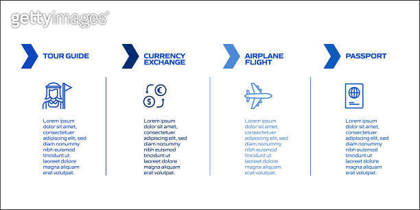 Tourism and Travel Related Process Infographic Template. Process ...
