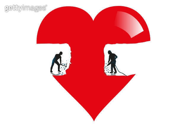 Symbol of the rivalry between two men to conquer a heart. 이미지 ...