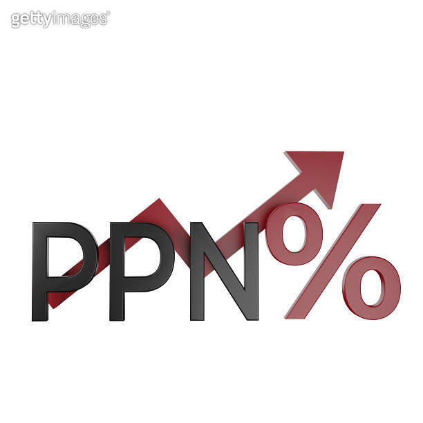 3d render of PPN icon, Pajak Pertambahan Nilai or Value Added Tax is a ...