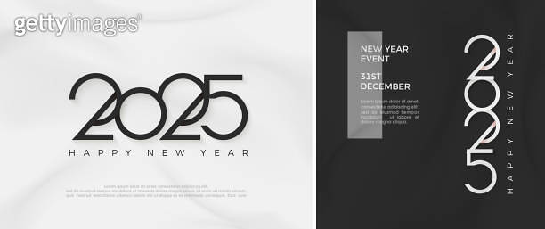 New year 2025 logo vector design. With the concept of the number 2025 ...