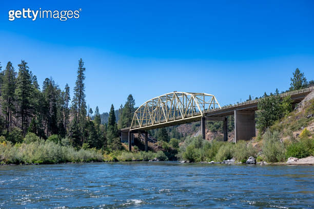 Galice Road-Rogue River Yellow Bridge just past the Hellgate Canyon on ...