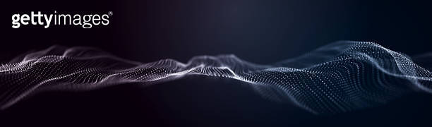 Abstract background of moving dust particles. Incident light with glare ...